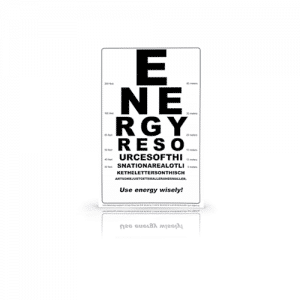 Energy Eye Chart Poster | Energy Posters | NEF