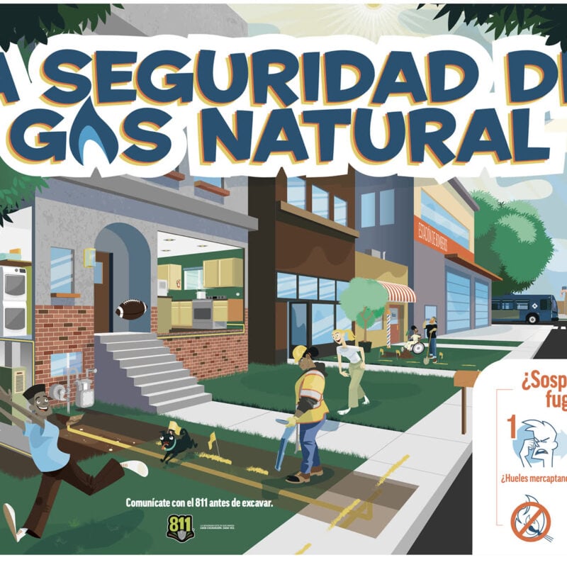 Natural Gas Safety Classroom Poster